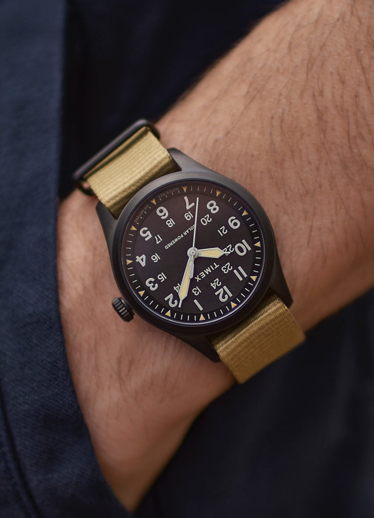 Expedition Field Post Solar 36mm Recycled Fabric Strap Watch ...