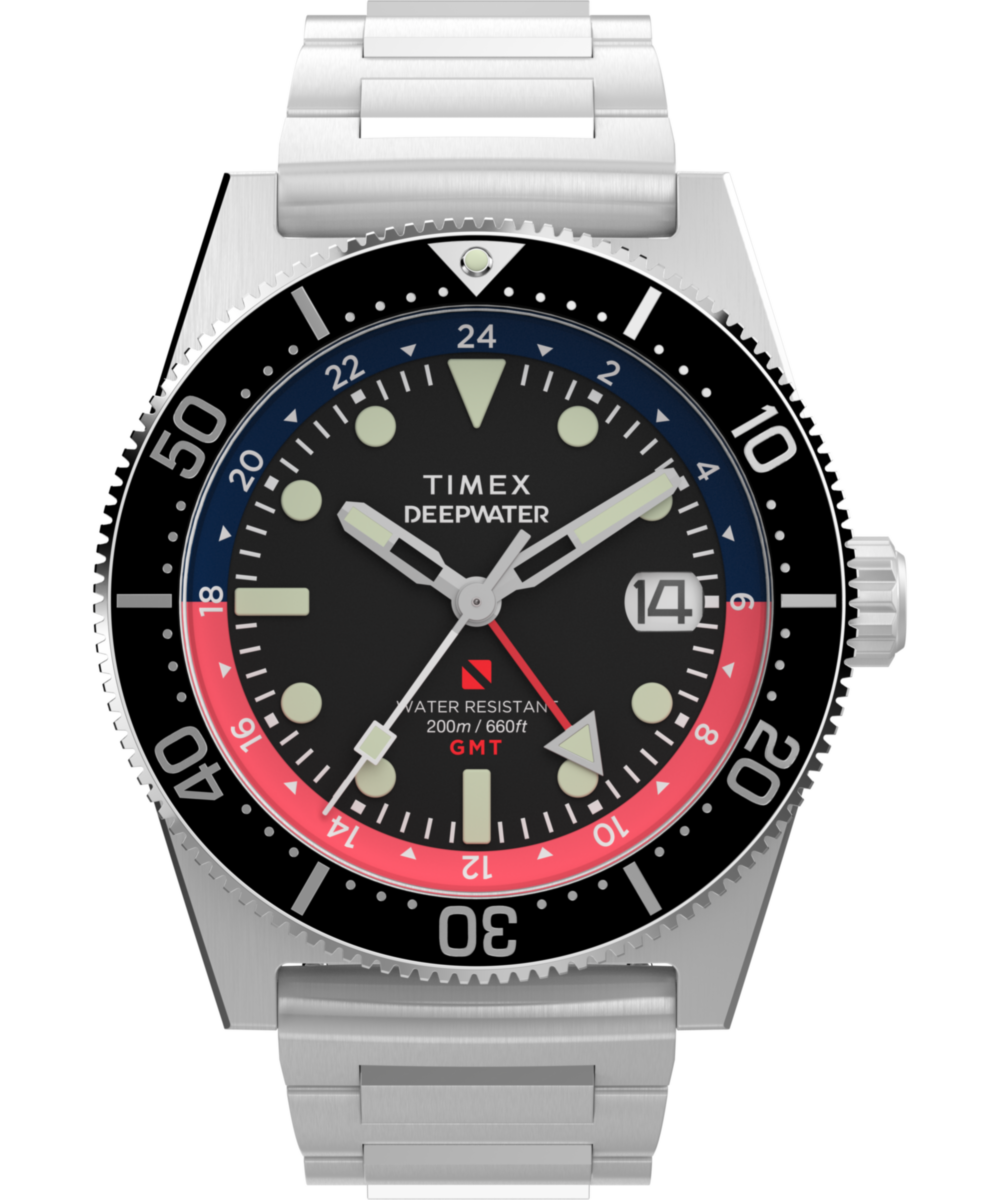 Deepwater Reef 200 GMT 41mm Stainless Steel Bracelet Watch | Flipboard