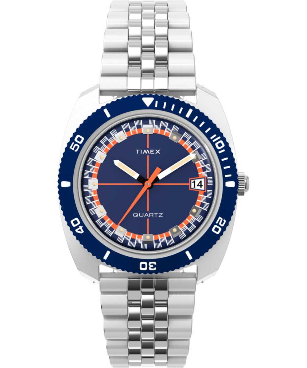 Q Timex® 1971 Velocity 36mm Stainless Steel Bracelet Watch - TW2Y44400 ...