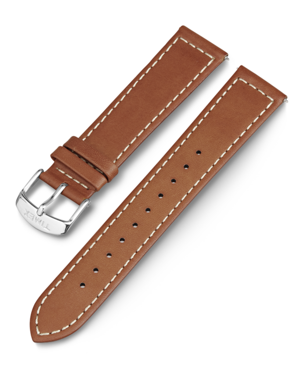 Tan Two-Piece Stitched Leather Strap - TW7C20500 | Timex CA